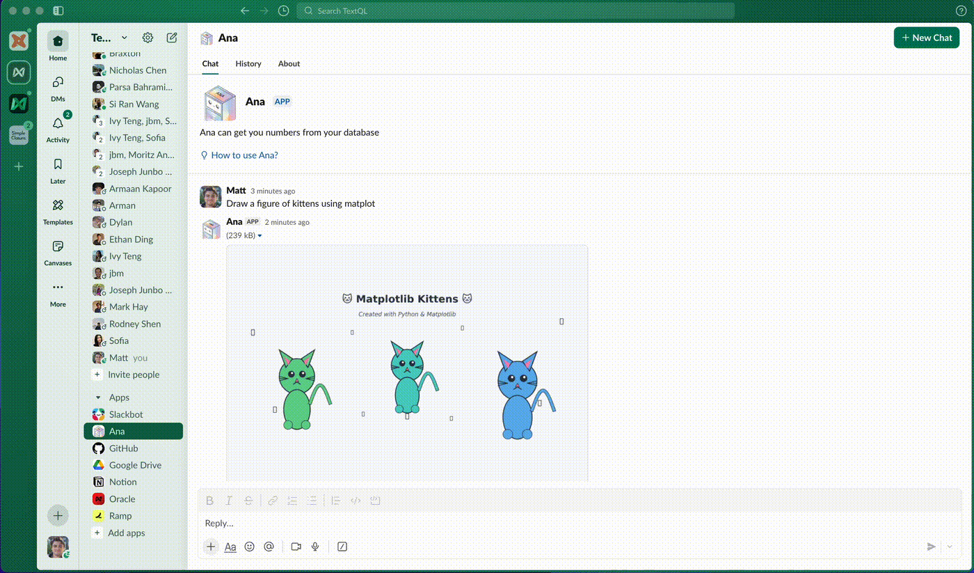 Ana in Slack | TextQL
