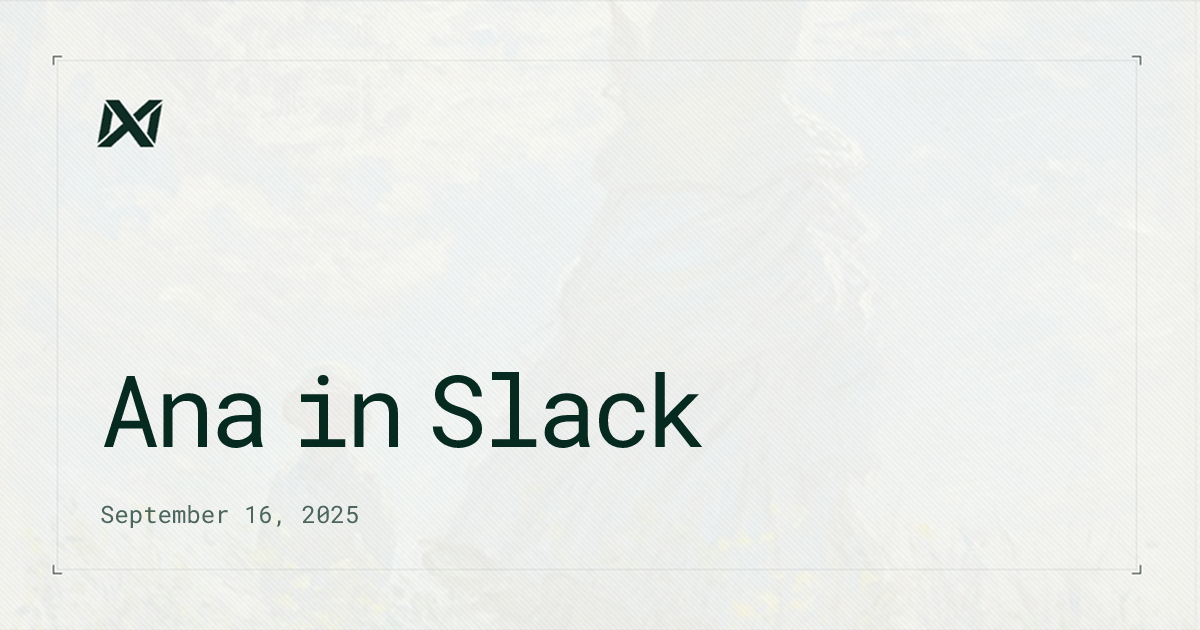 Ana in Slack | TextQL